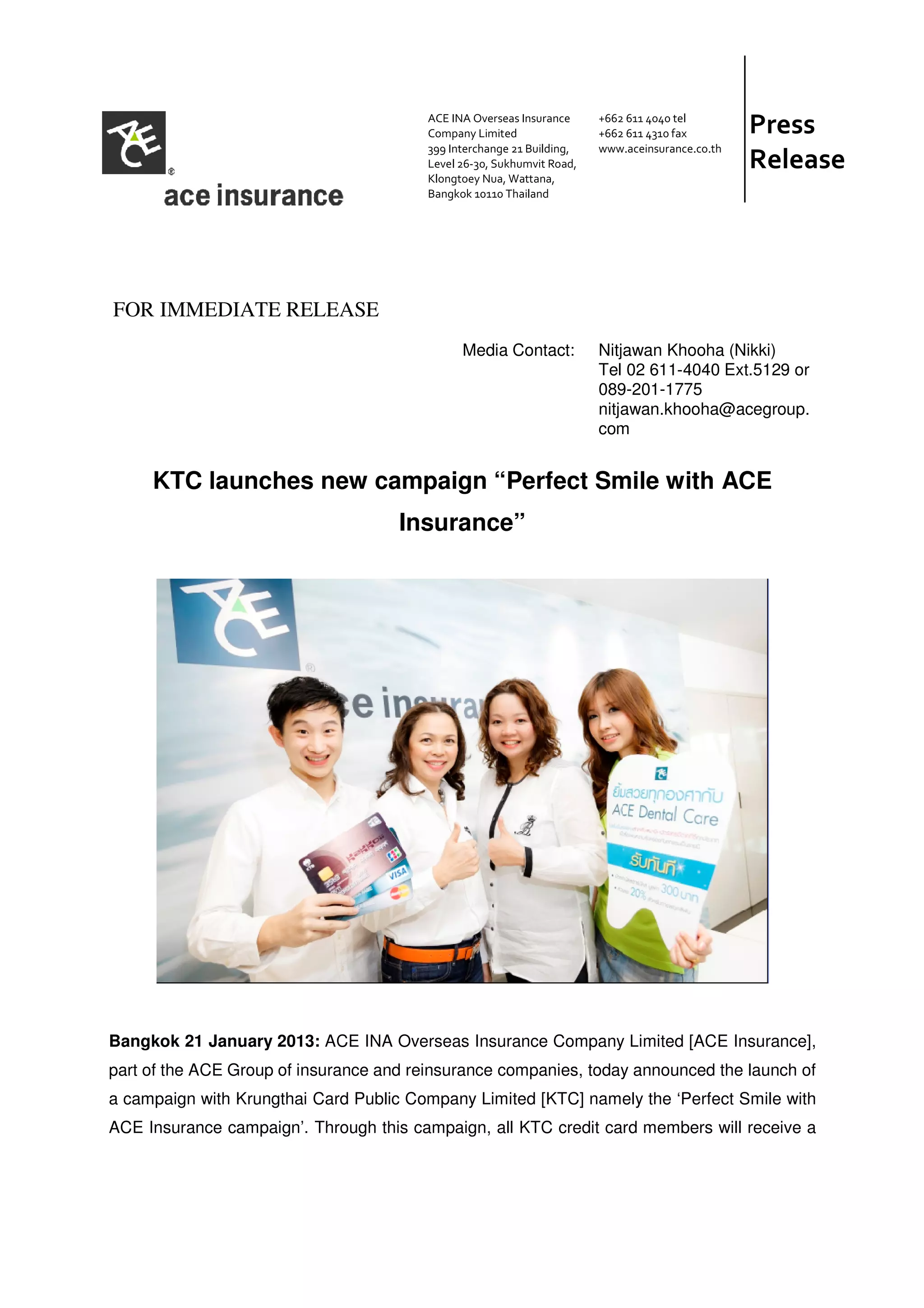 new-campaign-perfect-smile-with-ace-insurance-eng | PDF | Business ...