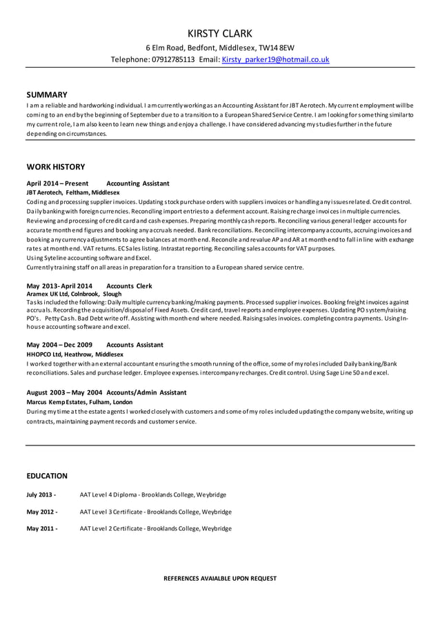 KIRSTY CLARK CV NEW | DOCX