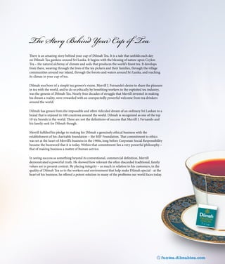 Dilmah Fun Tea Mixology - Recipe Book - Mocktails - 76450 00 | PDF