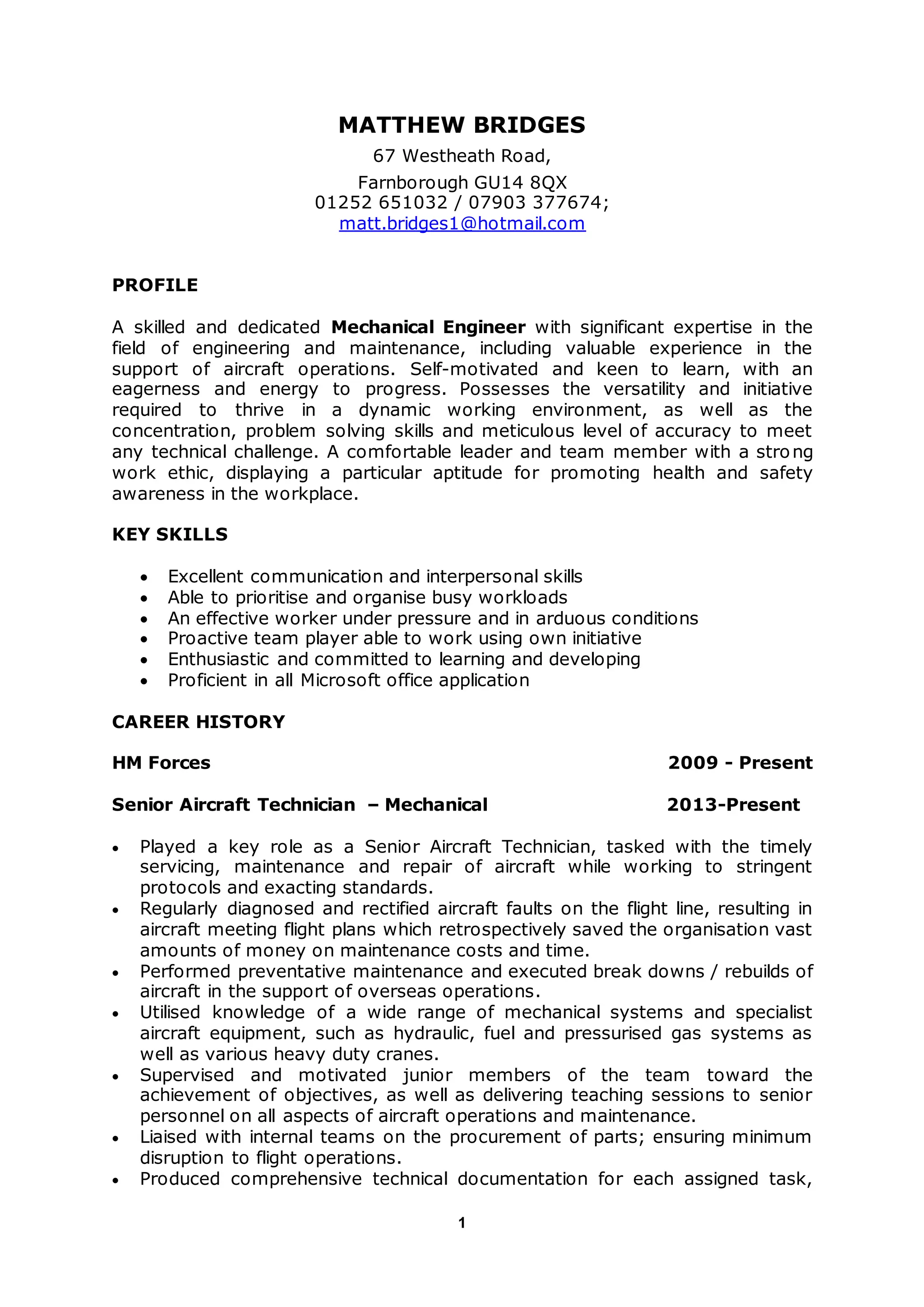 Matthew Bridges CV 3 | DOCX