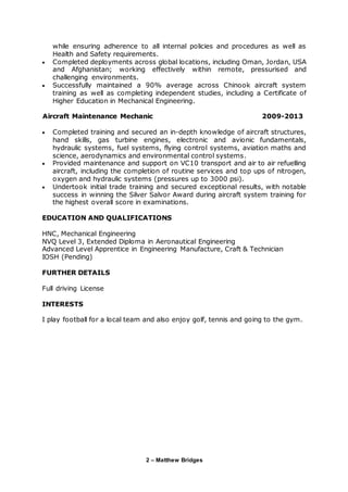Matthew Bridges CV 3 | DOCX