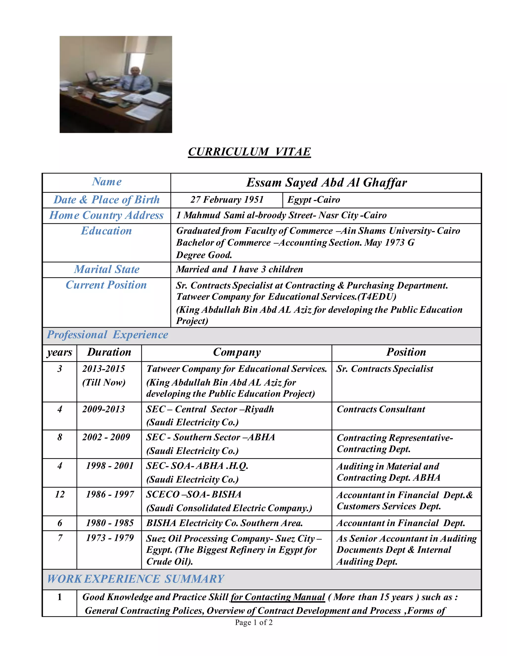 ESSAM SAYED CV | DOCX