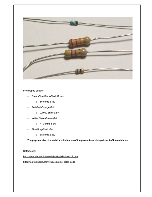 E12 Resistor Series | PDF