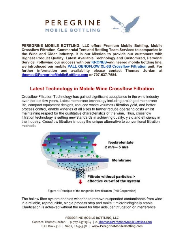 PMB - Latest Technology for Mobile Crossflow Filtration Services | PDF ...