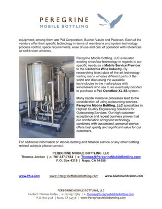 PMB - Latest Technology for Mobile Crossflow Filtration Services | PDF ...