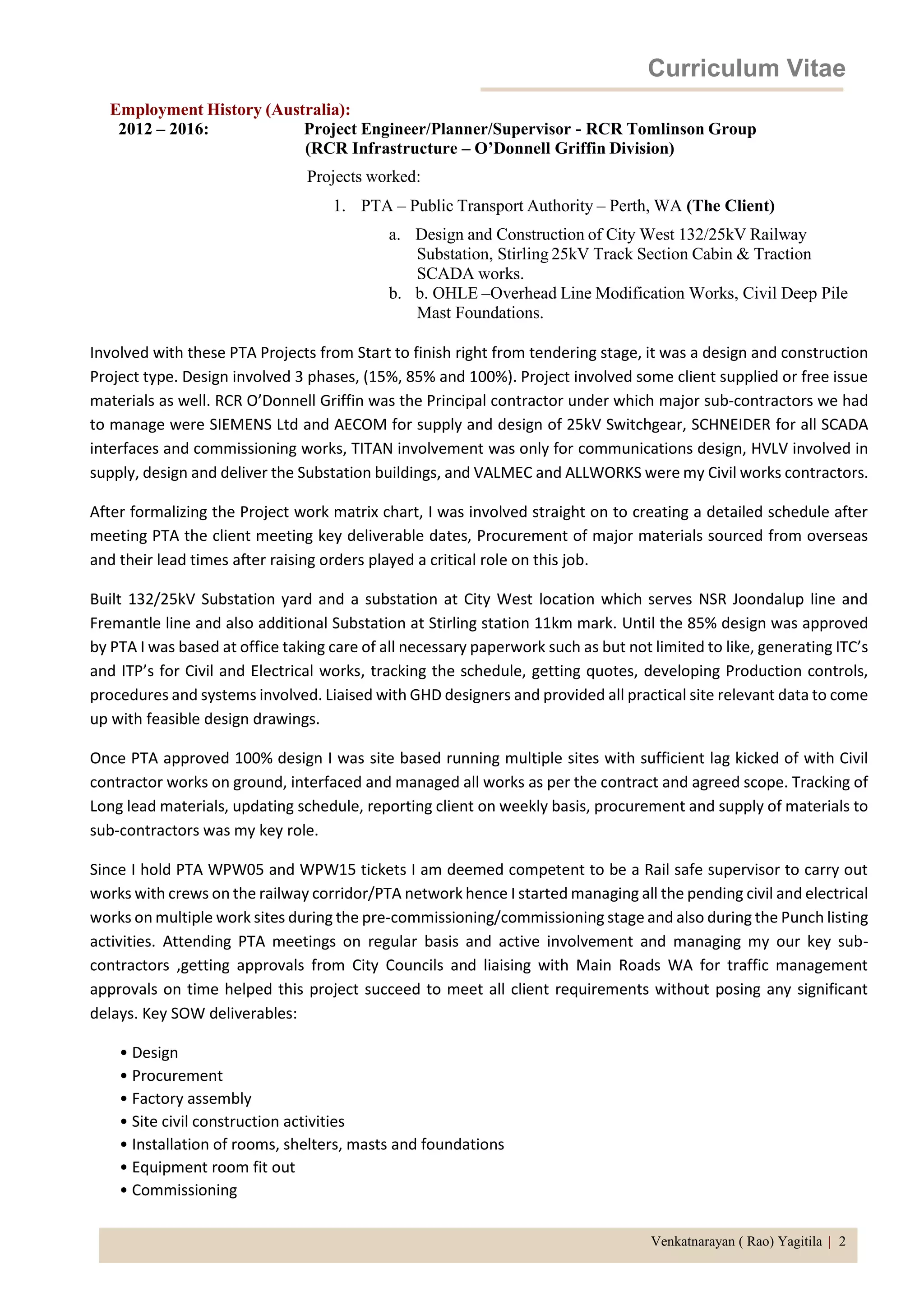 Rao Yagitila CV | PDF