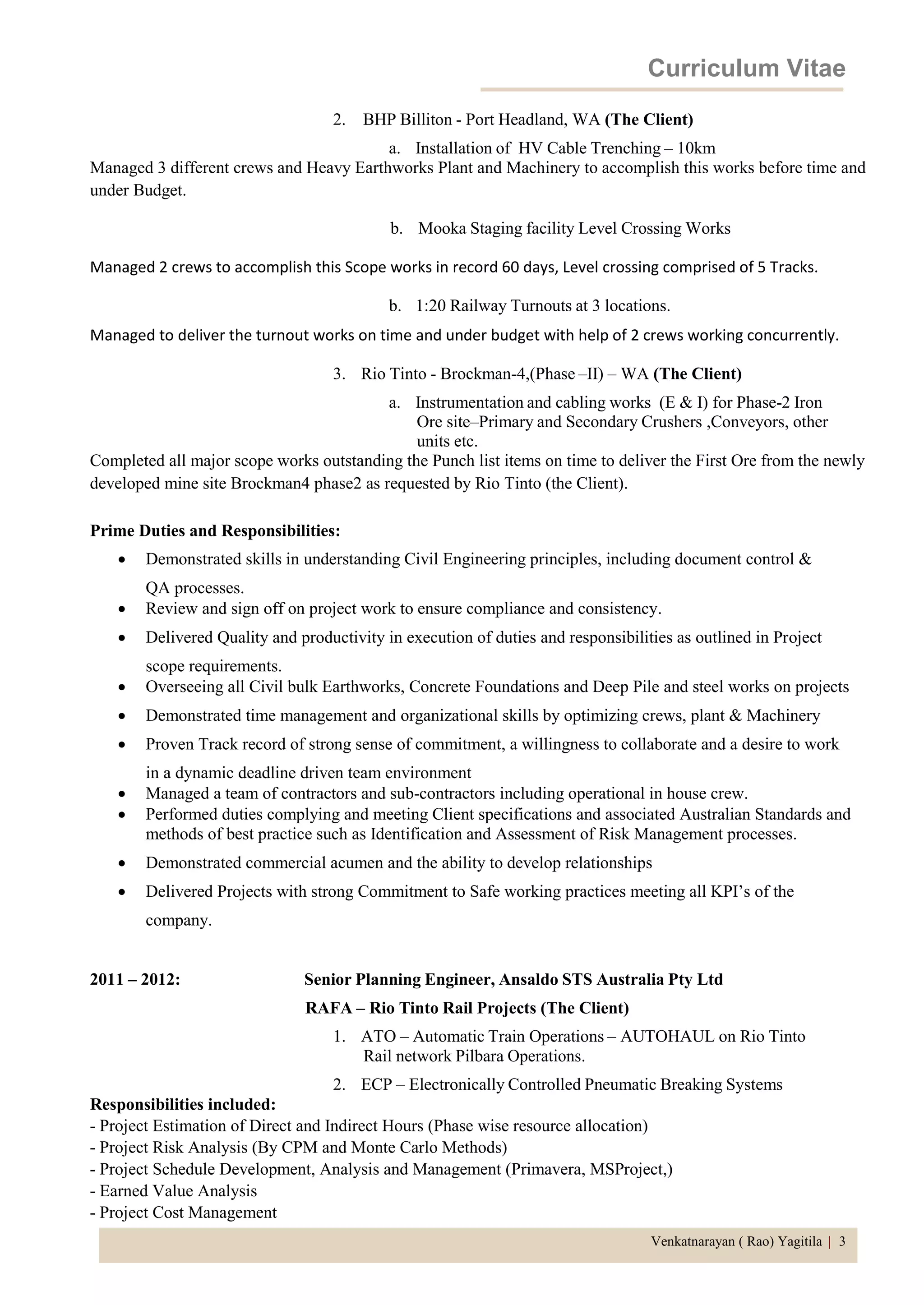 Rao Yagitila CV | PDF