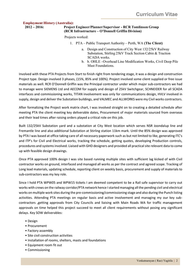 Rao Yagitila CV | PDF