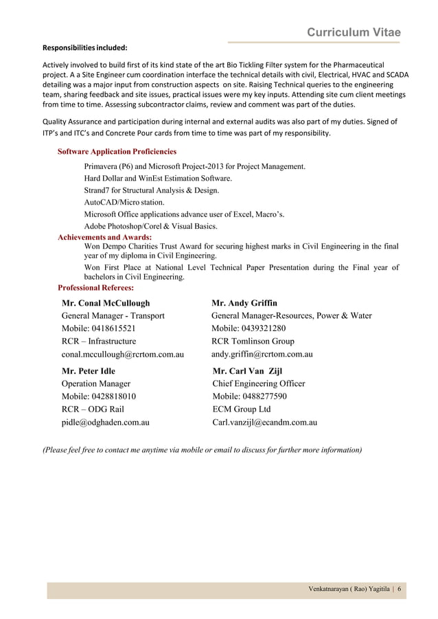 Rao Yagitila CV | PDF