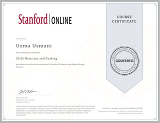 Coursera Course Certificate | PDF