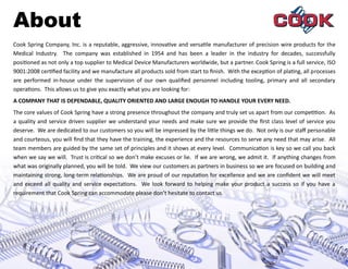 Cook Spring Digital Brochure | PPT