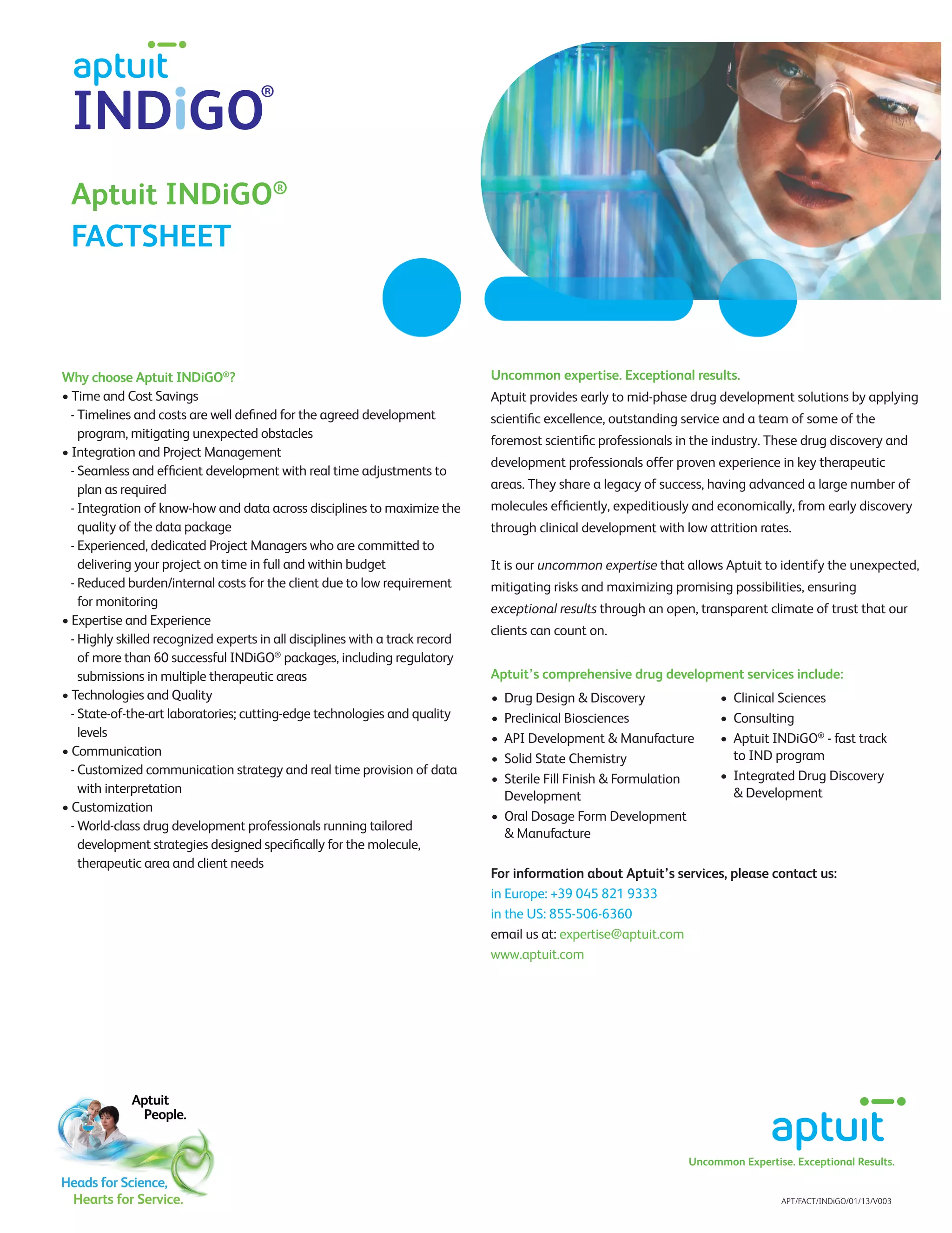 APT_Indigo FactSheet FINAL | PDF