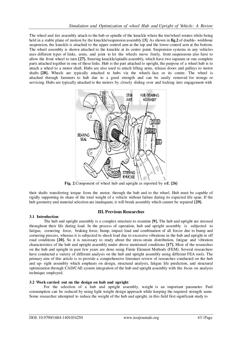 Simulation and Optimization of wheel Hub and Upright of Vehicle: A Re…