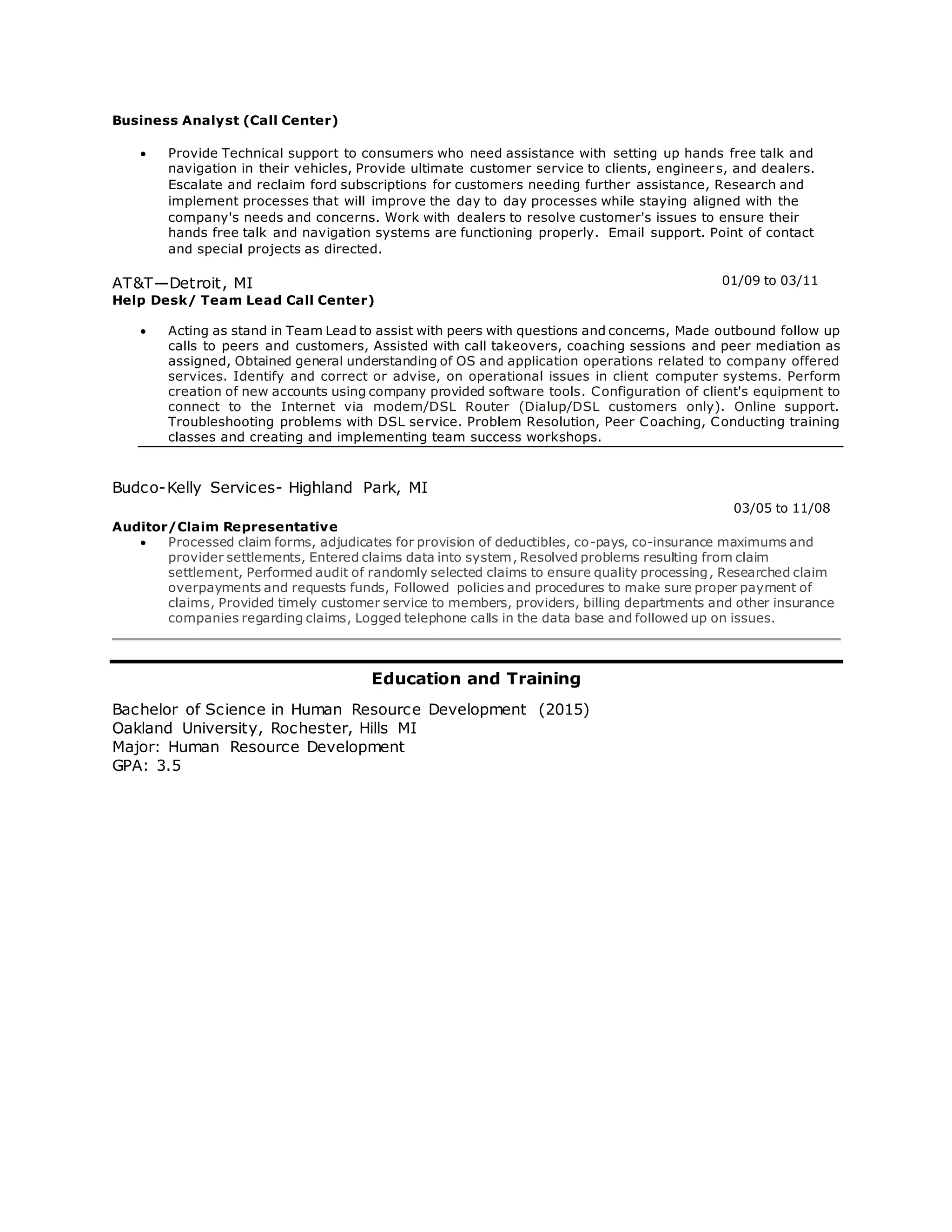 tcage resume 2015 | DOCX | Business | Business and Finance