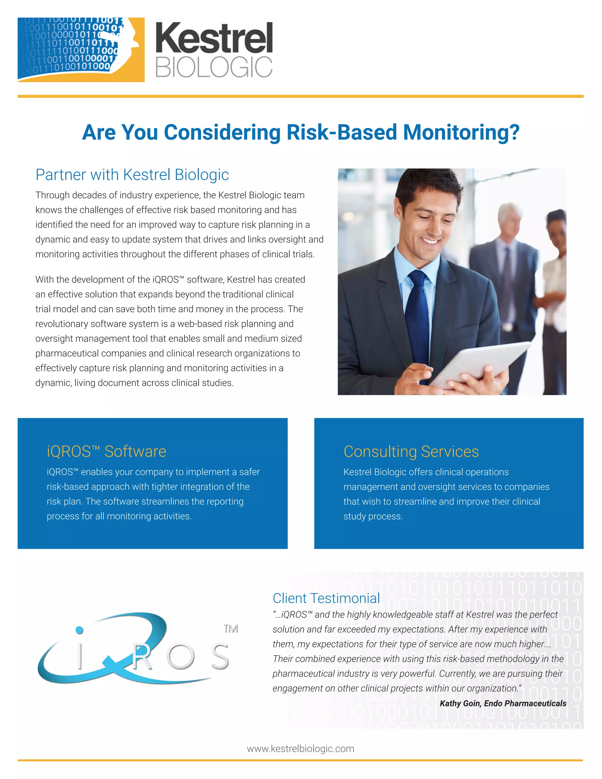 Kestrel Biologic Brochure | PDF | Business | Business and Finance