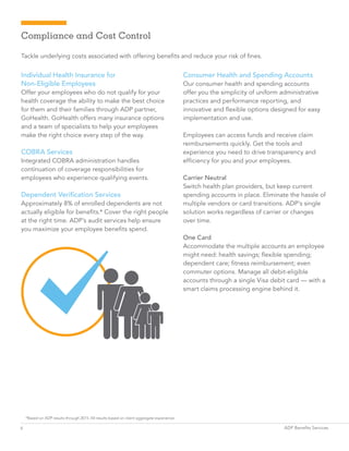 ADP Benefits Services Brochure | PDF | Health Insurance | Insurance