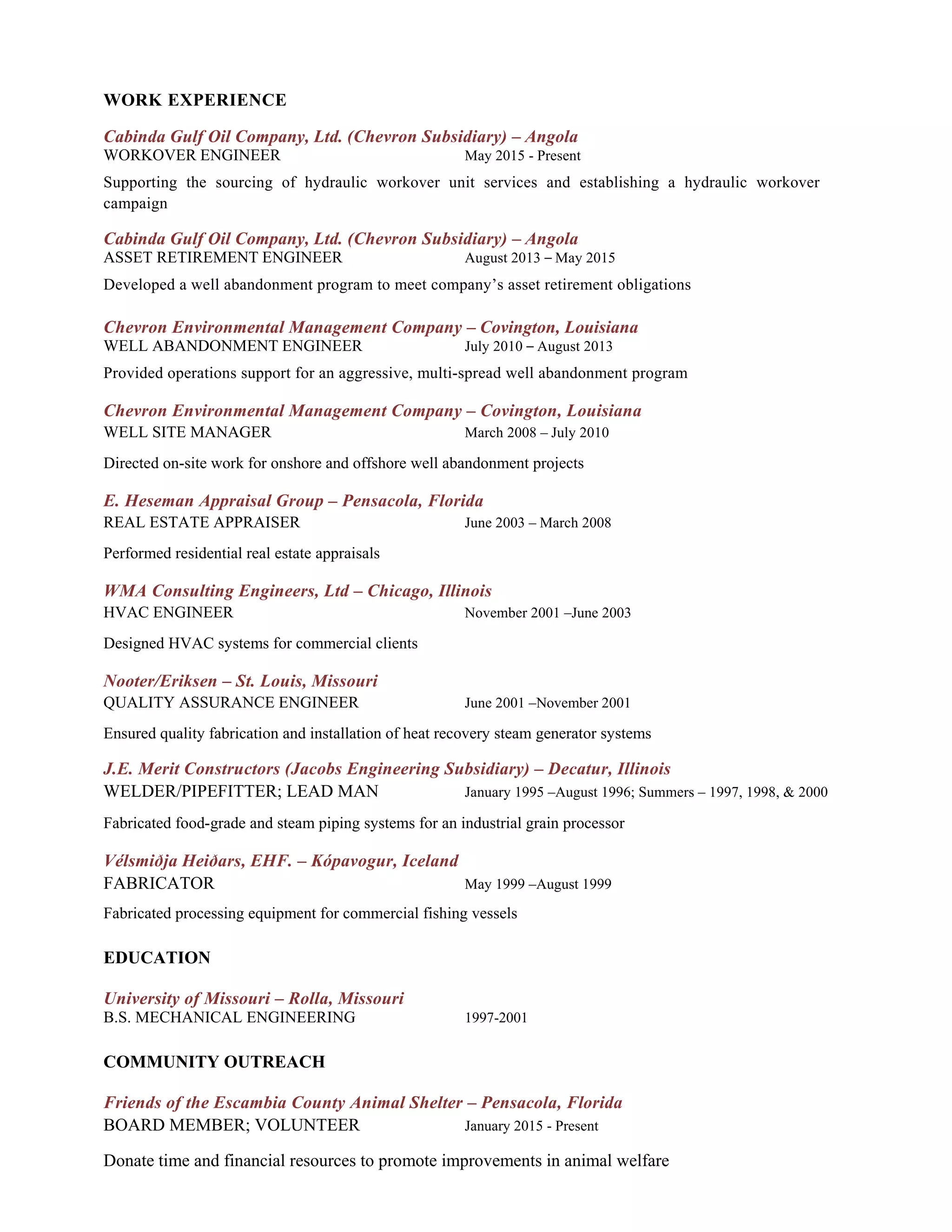 DIRK HESEMAN CV | PDF