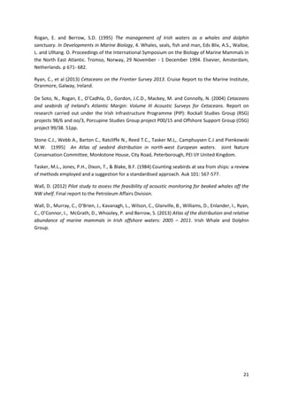 Berrow et al. 2014. Deployment of Passive Acoustic Monitoring Equipment ...