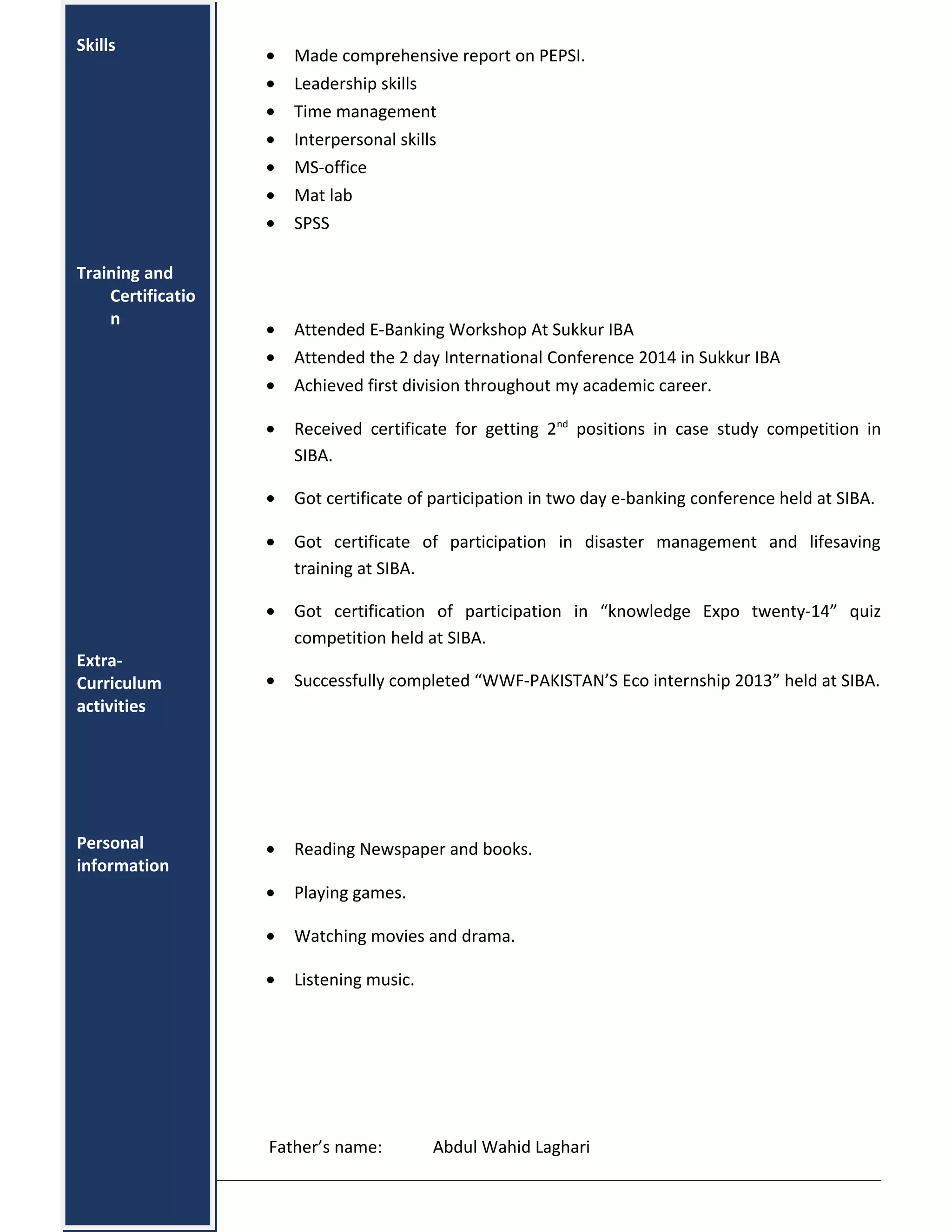 Shabnam Professional CV (1) | DOC