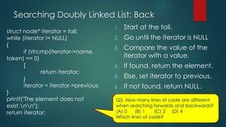 CSE240 Doubly Linked Lists | PPT