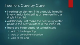 CSE240 Doubly Linked Lists | PPT