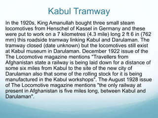 History of Afghanistan Railway Network | PPTX