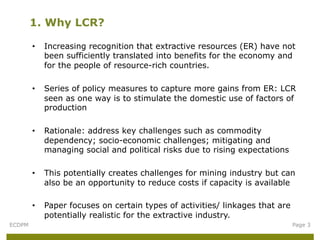 Unpacking local content requirements in the extractive sector | PPT