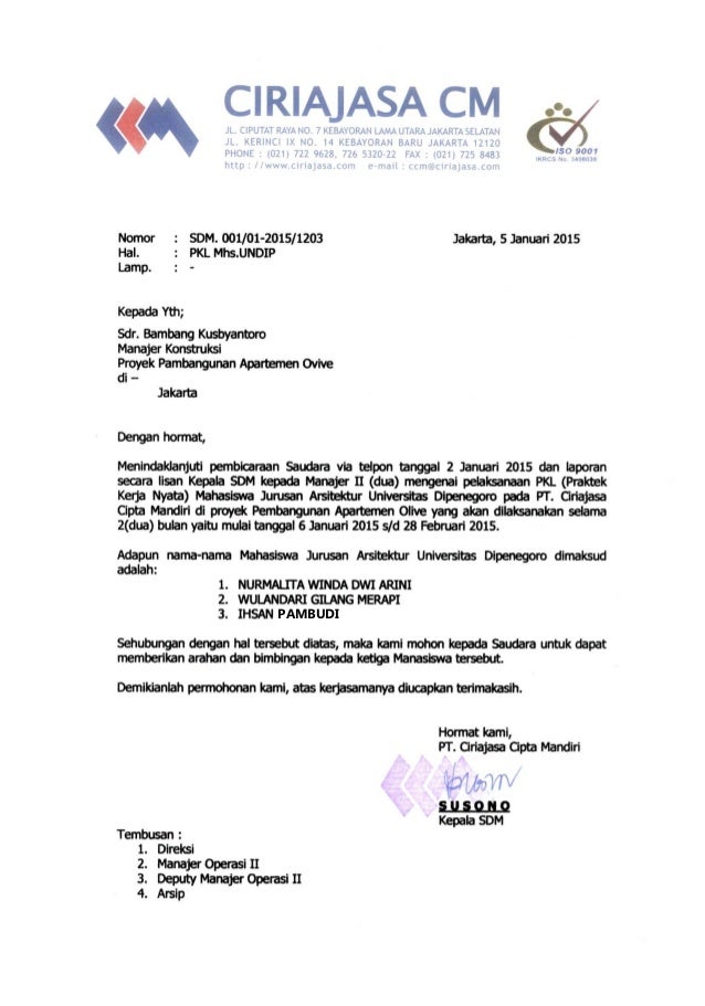 Surat Pt - Perumperindo.co.id