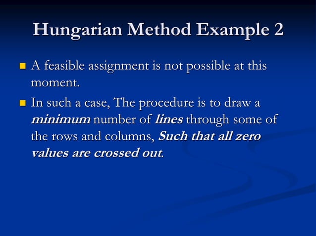 Assignment Problemassignment Problemassignment Problem Ppt