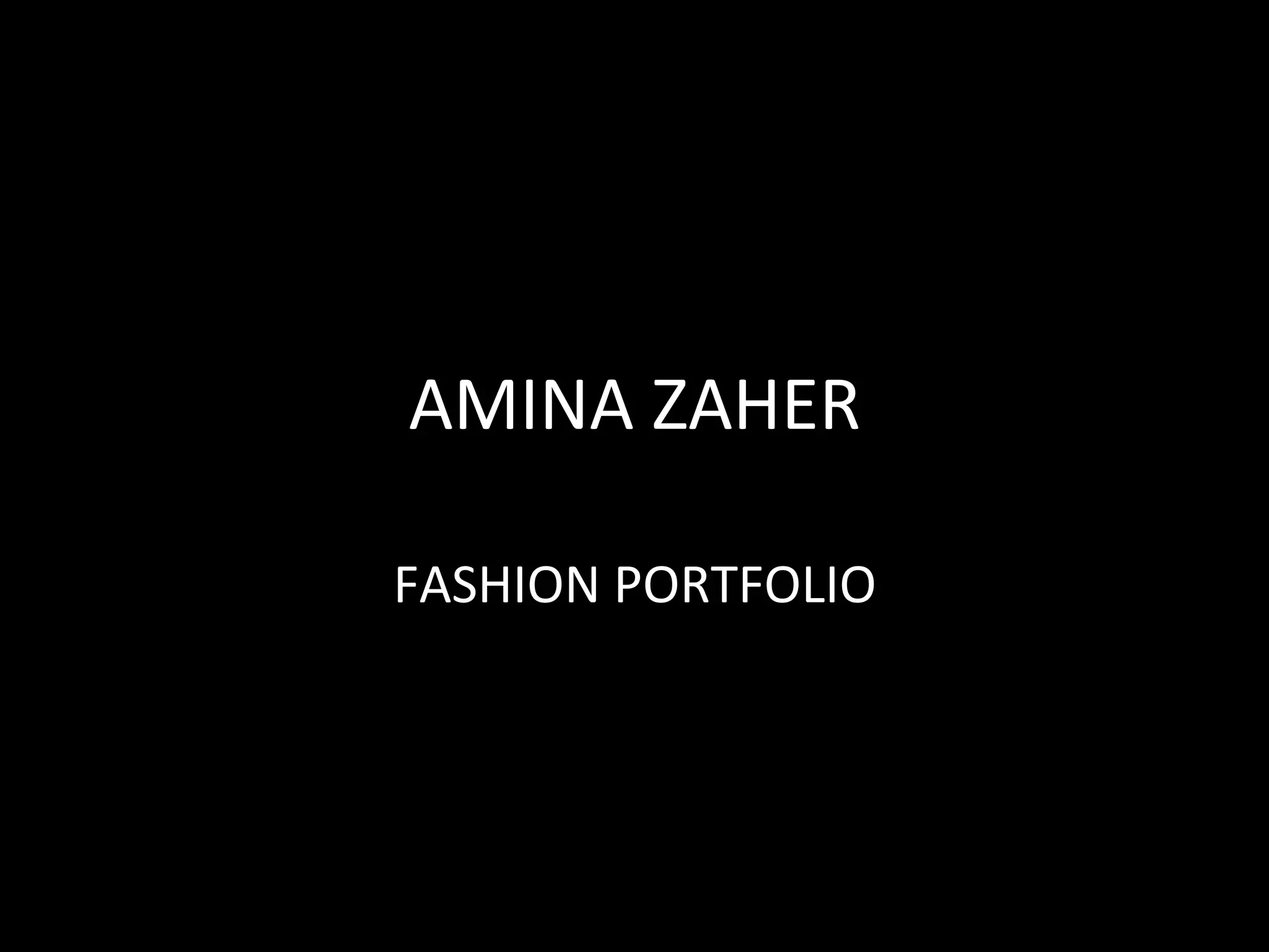 Amina Zaher O Portfolio 2 | PDF
