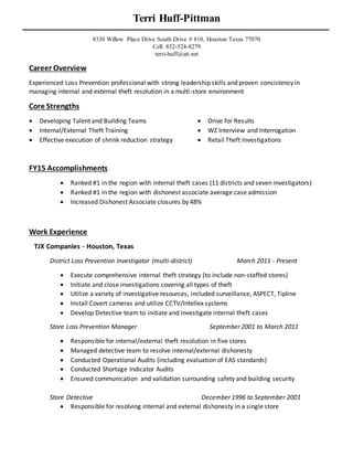 Terri Huff-Pittman Resume | DOCX