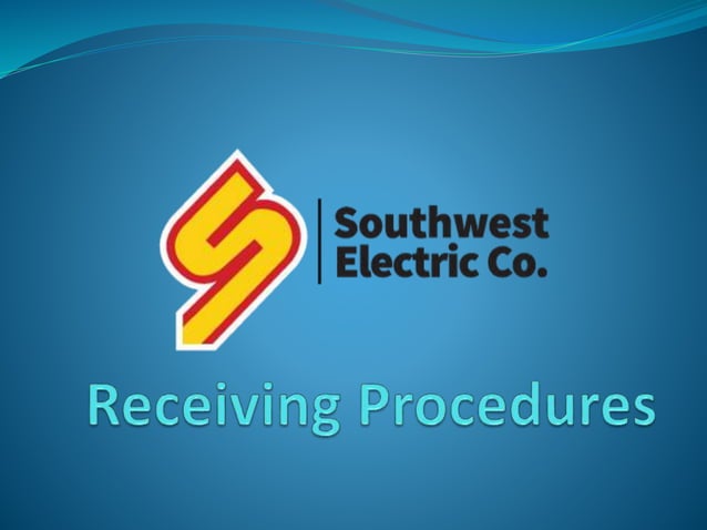 Receiving Procedures Template 001_Show | PPSX | Logistics and ...