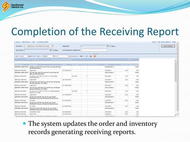 Receiving Procedures Template 001_Show | PPSX | Logistics and ...