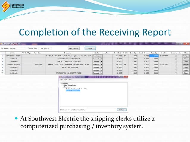 Receiving Procedures Template 001_Show | PPSX | Logistics and ...