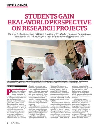Students Gain Real-World Perspective on Research Projects | PDF