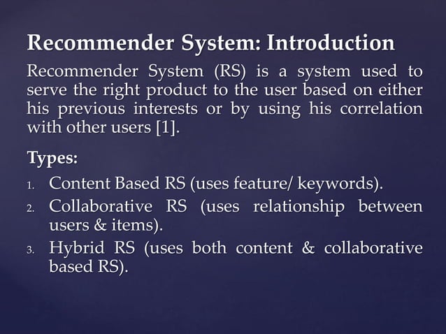 Profile Injection Attack Detection In Recommender System Ppt