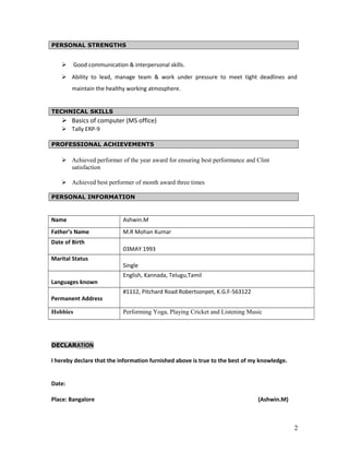 ASHWIN RESUME-1 | DOC