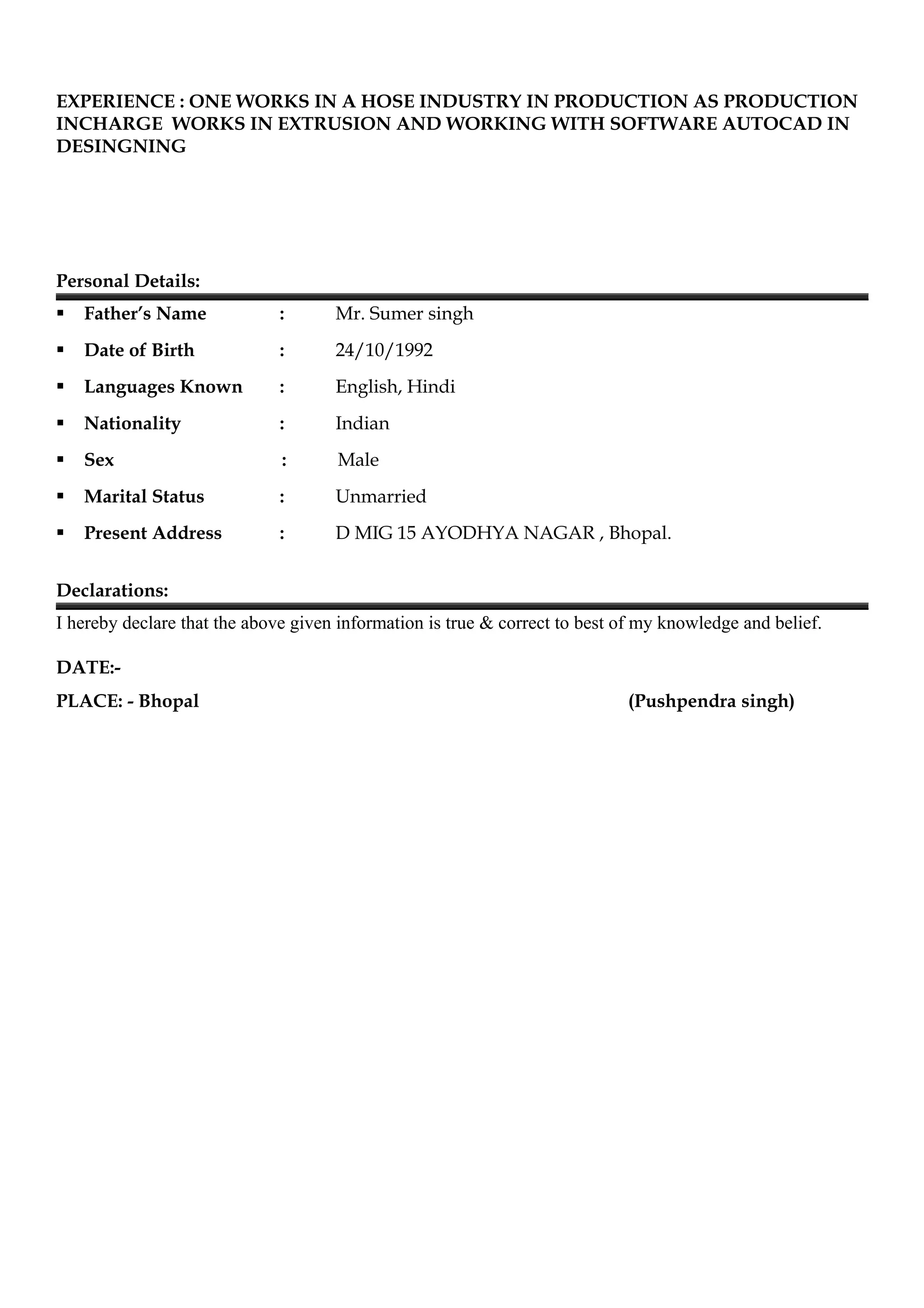 pushpendra resume-2-24 | PDF