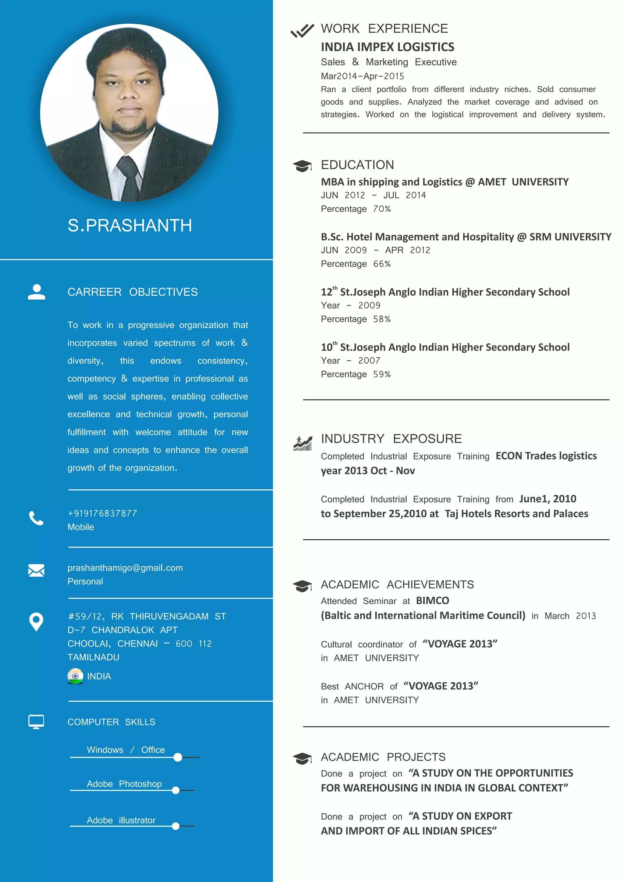 My Resume Prashanth.S | PDF