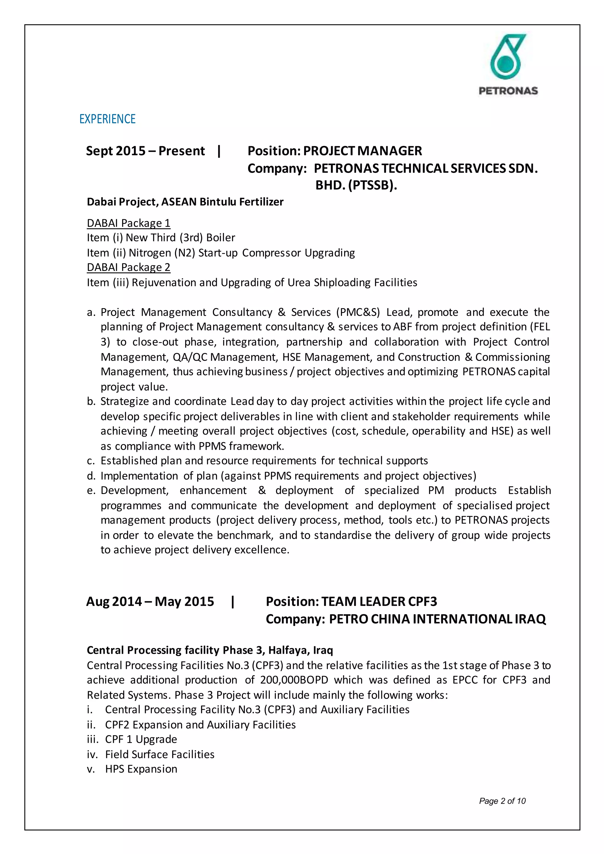 CV Jadid iPms | DOCX