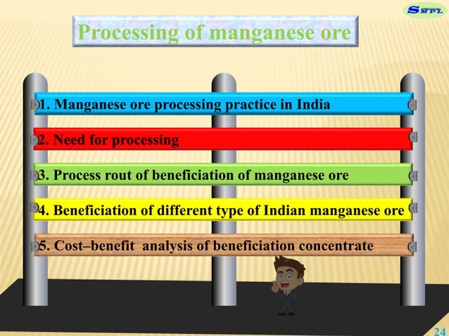 manganese beneficiation ppt | PPTX | Chemistry | Science