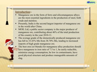 manganese beneficiation ppt | PPTX