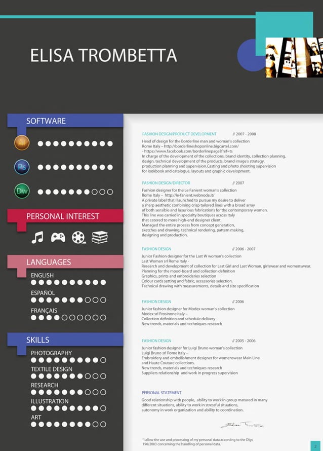 CV Elisa Trombetta | PDF | Musical Instruments | Hobbies & Interests