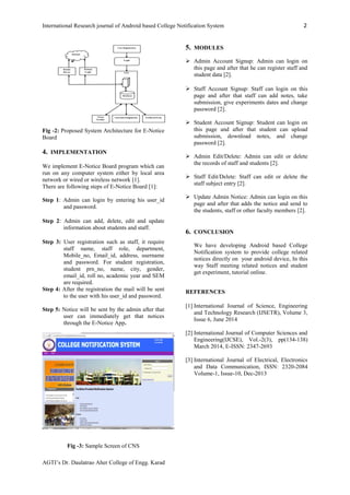 International Research journal of Android based College Notification ...