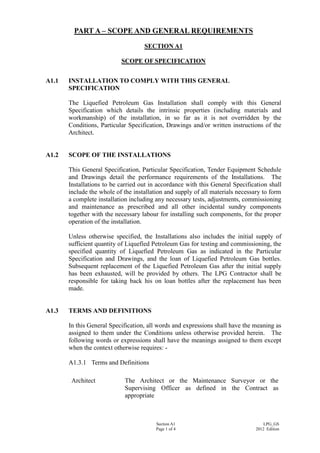 LIQUEFIED PETROLEUM GAS INSTALLATION | PDF