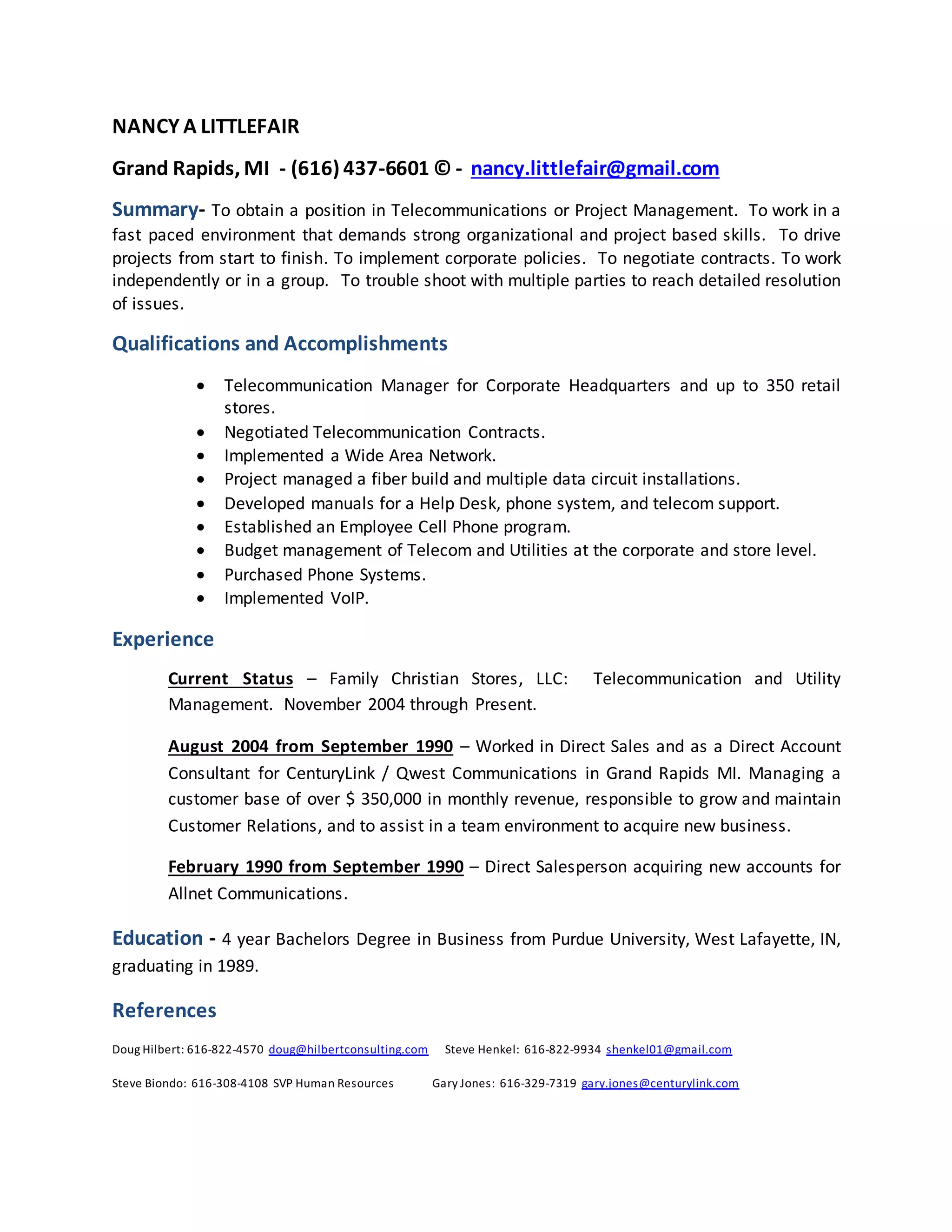 Nancy Resume 2017 | DOCX