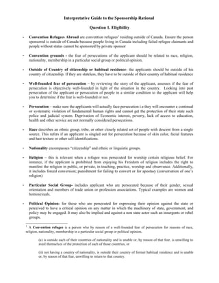 E1 a11 interpretative guide to the sponsorship rational_french | PDF