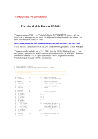 Working with the IFS on System i | PDF
