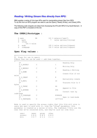 Working with the IFS on System i | PDF