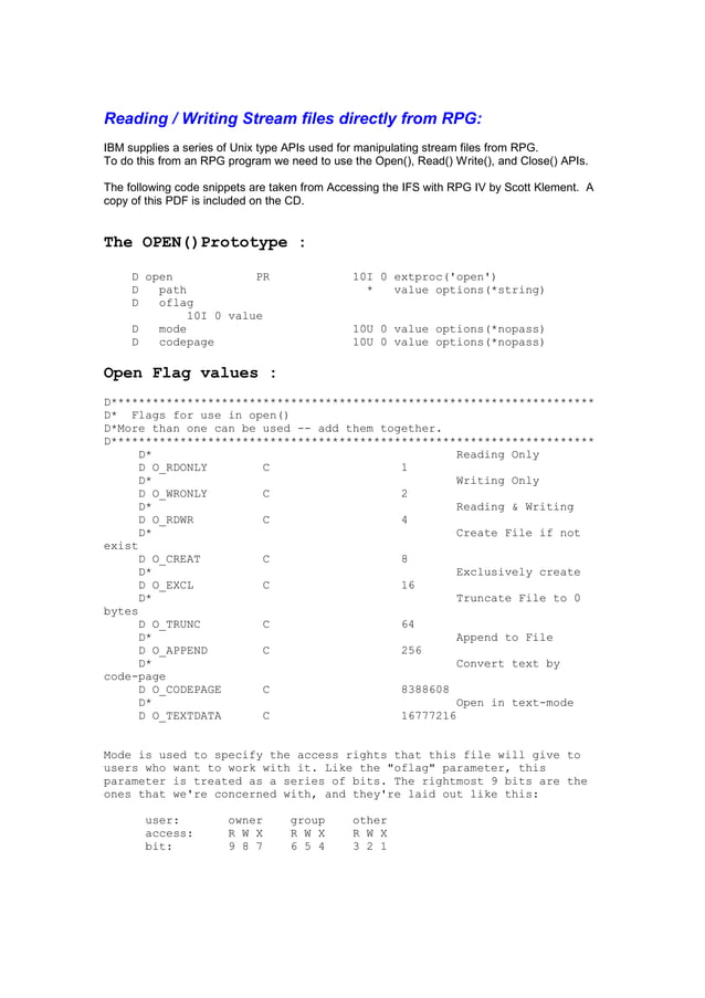Working with the IFS on System i | PDF | Operating Systems | Computer ...